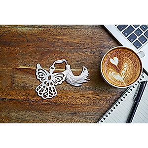 FASHIONCRAFT 6515 Book Lovers Collection Angel Bookmark Favors, Angel Favors, Set of 6