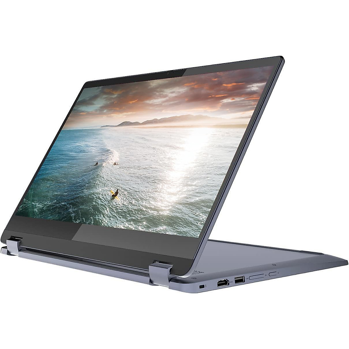 Lenovo Flex 3i 2-in-1 Chromebook for College Students,15.6 Inch FHD Touchscreen Laptop, Intel Celeron N4500, 4GB RAM, 64GB eMMC+128GB SD Card, Intel UHD Graphics, Chrome OS, Abyss Blue, PCM