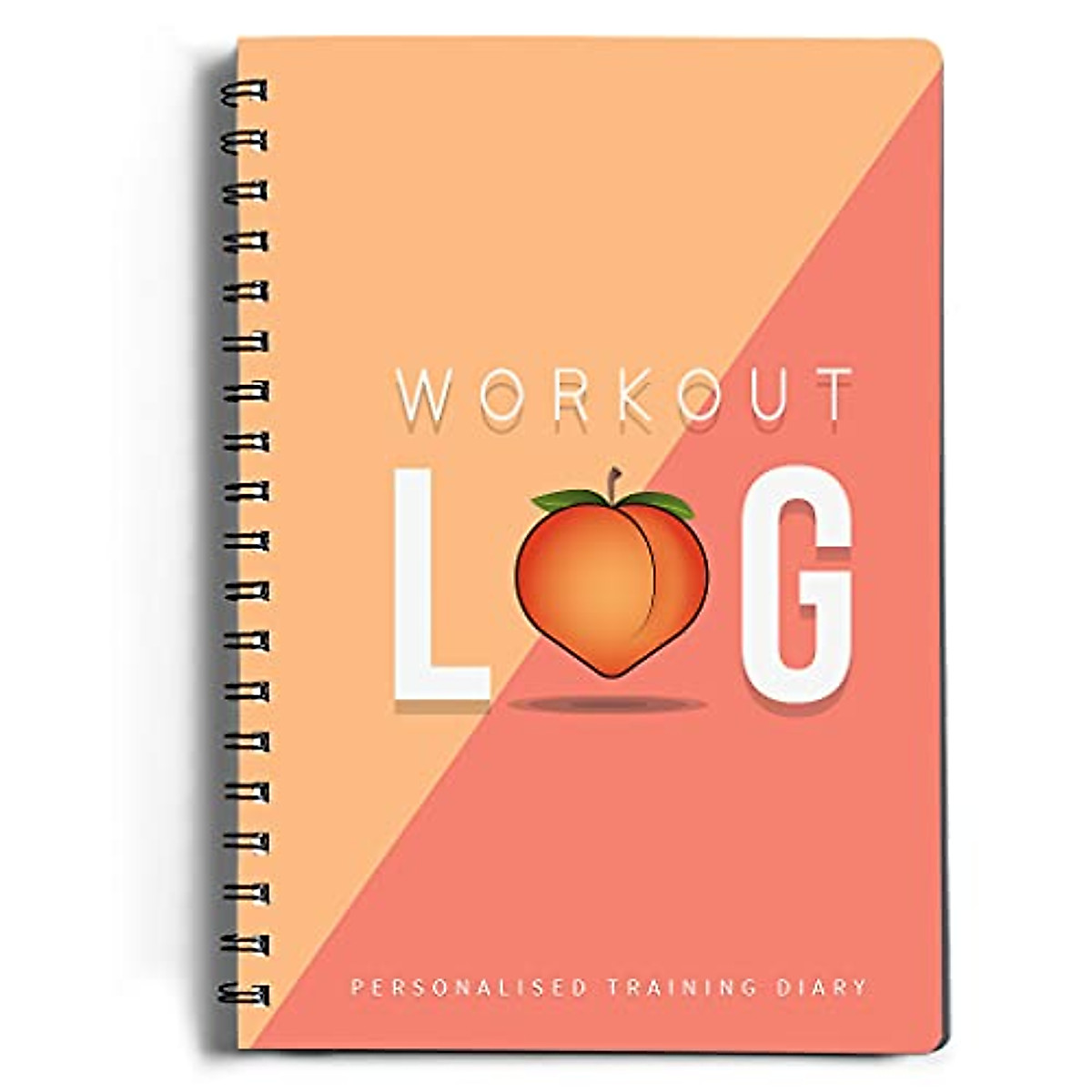 Workout Planner for Daily Fitness Tracking & Goals Setting (A5 Size, 6” x 8”, Peachy Pink), Men & Women Personal Home & Gym Training Diary, Log Book Journal for Weight Loss by Workout Log Gym