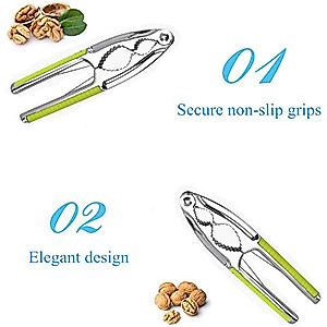 LEFJUBAW Nut Crackers Nutcracker for Walnuts, Tool for Nuts, Nut Cracker Kitchen Tool, Sturdy Nutcrackers Opener Tool Walnuts Pecan Nut, Hazelnuts, Almonds Brazil Nuts Or Other Nuts