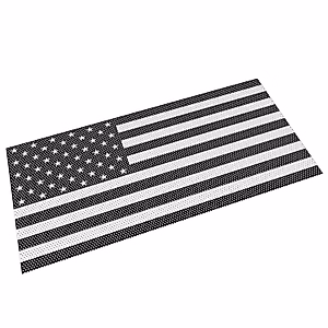 V8 GOD for Jeep Grill Insert Mesh Grille Deflector US Flag for Jeep Wrangler JL & Jeep Gladiator JT 2018-2025 - Black and White