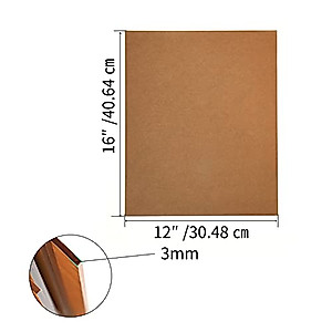 2 piece12” x 16”Acrylic Sheet Clear Cast Plexiglass Small Panel 1/8ThickTransparent Plastic Plexi Glass Board with Protective Paper for Signs,Clear Acrylic Perspex Sheet Plastic Sheeting…