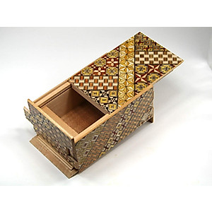 Yosegi Japanese Puzzle Box 5 sun - 27 steps