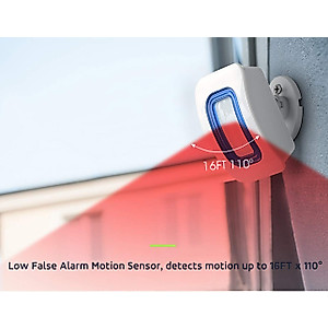 Wireless Caregiver Pager Motion Sensor Alarm Indoor Room Bed Alarms and Fall Prevention for Home/Elderly/Dementia and Kids (1 Plug-in Receiver and 1 Motion Sensor)