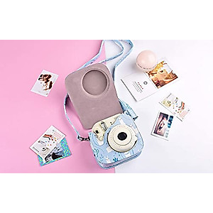 Katia Camera Case Bag Compatible for Fujifilm for Instax Mini 11/9/ 8+/ 8 Instant Film Camera with Shoulder Strap and Photo Accessories Pocket - Alpaca