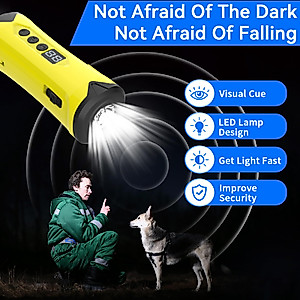 iljimae Dog Bark Deterrent Devices with Flash Light,3X Ultrasonic Emitters 50ft Range,Professional Dog Training Tool Best Behavior Aid,Rechargeable