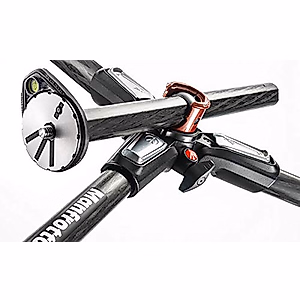 Manfrotto 055 Aluminum 3-Section Tripod with Horizontal Column (MT055XPRO3),Black