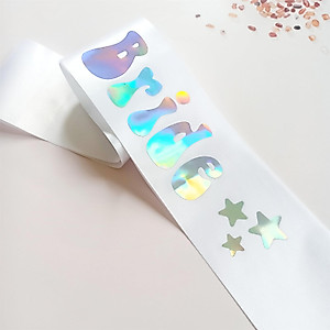 Magnusson's Garden The Bride Iridescent Sash, 70s Retro Hippie Disco Themed Bachelorette Bridal Shower Engagement Party Décor, Miss to Mrs, Future Wifey, Feyonce, Future Mrs Sash