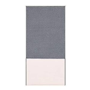 Machine Washable Modern Solid Design Non-Slip Rubberback 2x6 Traditional Runner Rug for Hallway, Kitchen, Bedroom, Living Room, 2'2" x 6', Gray