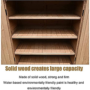 MUWIZ Outdoor Storage Shed, Storage Shed and Tool Shed Garden Rainproof Box, Table Waterproof Sunscreen Farm Tools Garden Balcony Storage Arrangement Cabinet