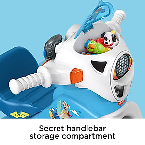 Fisher-Price DC League of Super-Pets Toddler Tricycle Lights &amp; Sounds Trike Bike with Handlebar Grips and Movie Phrases for Preschool Kids