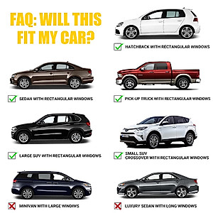 REACHTOP Car Window Shade for Baby, Car Window Screens, Sun Shade for Rear Window(2 Pack)