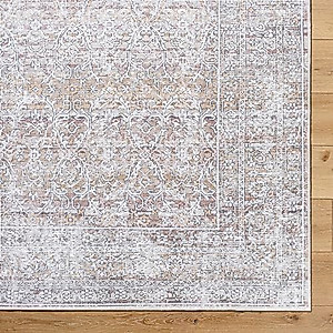 Livabliss x Our PNW Home Rainier Updated Traditional Washable Area Rug, 7'10" x 10'2", Taupe