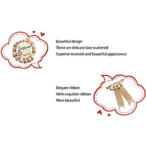 Welcome Baby Bear Tinplate Badge Pin, Baby Shower Award Ribbon for Mother and Father, Stain Brooch Button for Gender Reveal Party Decorations for Bear Baby Shower, Baby Sprinkle Theme...