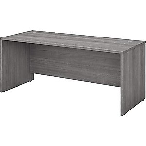 Bush Business Furniture Studio C 72W x 30D Office Desk in Platinum Gray - Engineered Wood