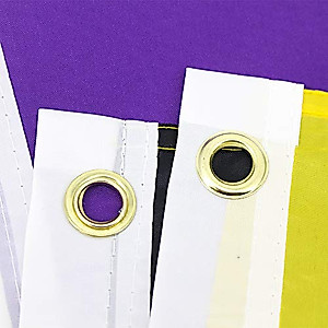 Flaglink Nonbinary Pride Flag 3x5Fts - LGBTQIA Non Binary NB Gender Rainbow Banner