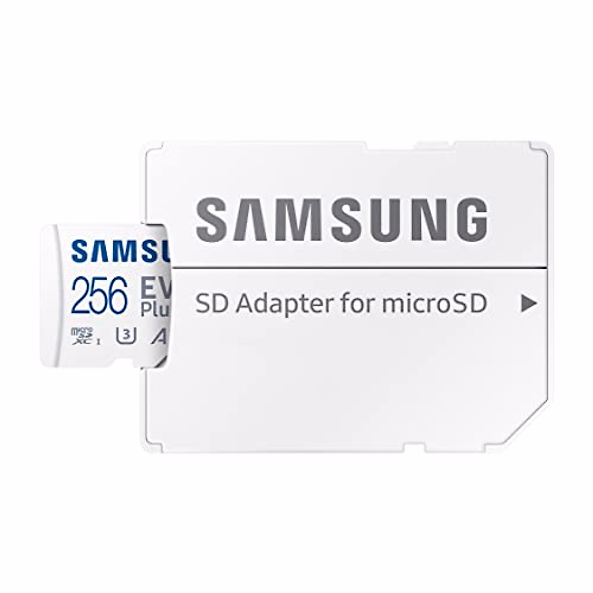 SAMSUNG EVO Plus w/SD Adaptor 256GB Micro SDXC, Up-to 130MB/s, Expanded Storage for Gaming Devices, Android Tablets and Smart Phones, Memory Card, MB-MC256KA/AM, 2021