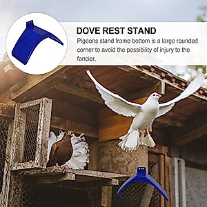 ULTECHNOVO 30Pcs Dove Food Dove Rest Stand Frame Plastic Pigeon Perches Bird Dwelling Rest Roost Holder Support Cage Accessories for Dove Pigeon Other Bird perches Birds Dove Rest Stand