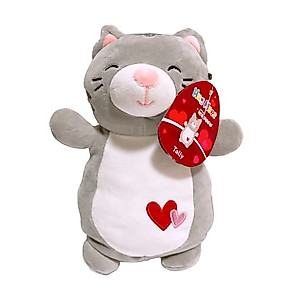 Squishmallows Valentine Squad 10" HugMees Plush Doll Toy (10" Tally The Gray Cat)