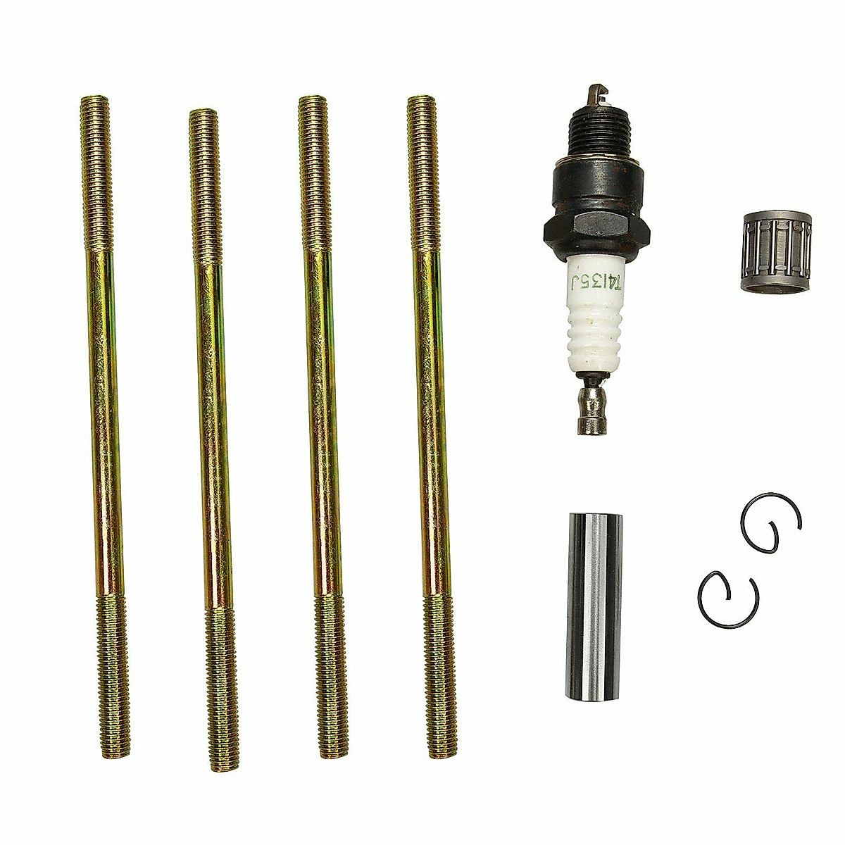 BLACKHORSE-RACING Cylinder Gasket Piston Ring Kit Set Top End Bike Compatible with Yamaha PW 80 PW80 1983-2006 Replaces OEM# 21W-11111-00-00, 1W7-11181-00-00,4AW-11351-00-00, 3E5-11631-00-97