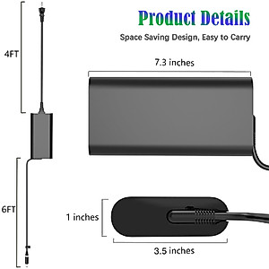 330W 19.5V 16.92A GaN AC Charger for Dell G16 7630 7620 G15 Alienwar X51 X17 R1 R2 M17 R3 R4 M18x R1 R2 R3 Area-51m R1 R2 ADP-330AB D DA330PM111 DA330PM190 LA330PM190 Laptop Power Supply Cord