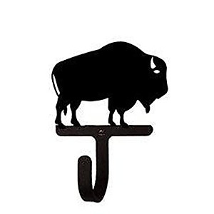 Village Wrought Iron Buffalo Wall Hook - Extra Small