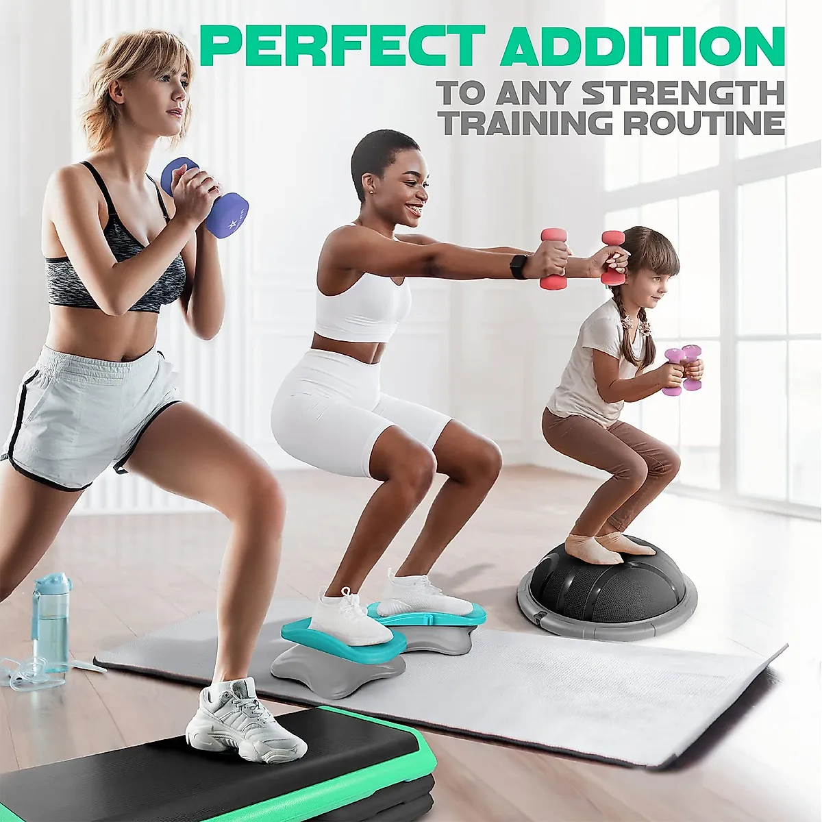 Yes4All 5 lbs Dumbbells Neoprene with Non Slip Grip – Great for Total Body Workout – Total Weight: 10 lbs (Set of 2)