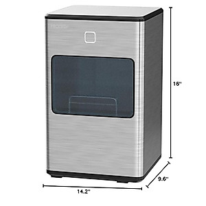 HiCOZY Dual-Mode Nugget Ice Maker Countertop, Compact Crushed Ice Maker, Produce Ice in 5 Mins, 55LB Per Day, Self-Cleaning and Automatic Water Refill (Black)
