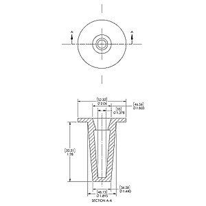 Caplugs T-17 T Series – Plastic Tapered Cap and Plug, 200 Pack, Red LD-PE, Cap OD 1.384" x Plug ID 1.6" Protective Closures, Dust and Moisture Seals, MIL Spec, SAE Fittings, Hydraulic, EZ Remove