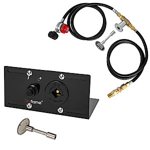 Skyflame LP Burner Connection Kit and Fire Pit Gas Burner Spark Ignition Kit