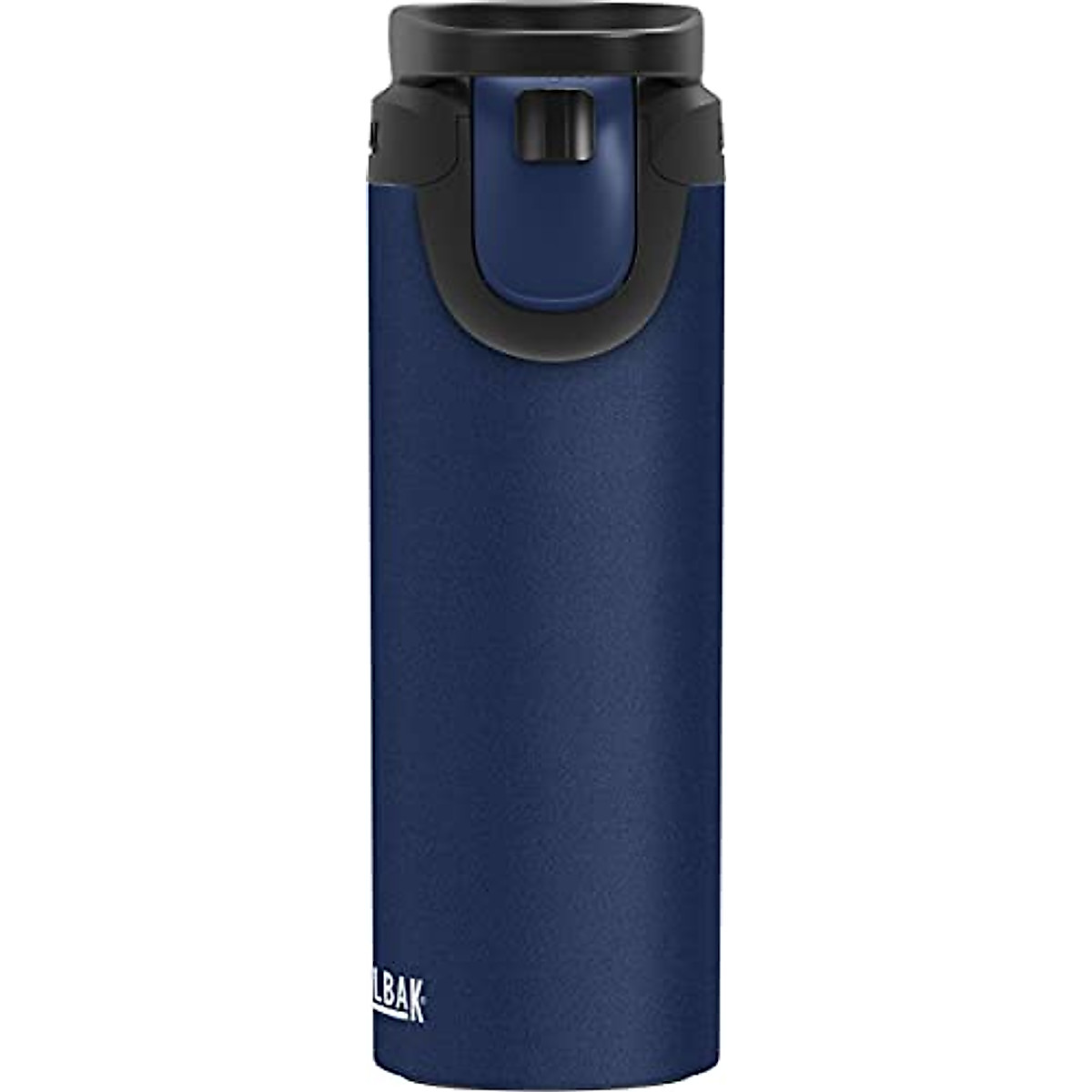 CamelBak Forge Flow Coffee & Travel Mug, Insulated Stainless Steel - Non-Slip Silicon Base - Easy One-Handed Operation - 16oz, Navy
