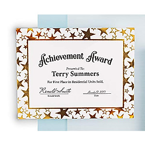 Great Papers! Twinkle Gold Foil Certificate, 8.5" x 11", 50 Count (2014025)