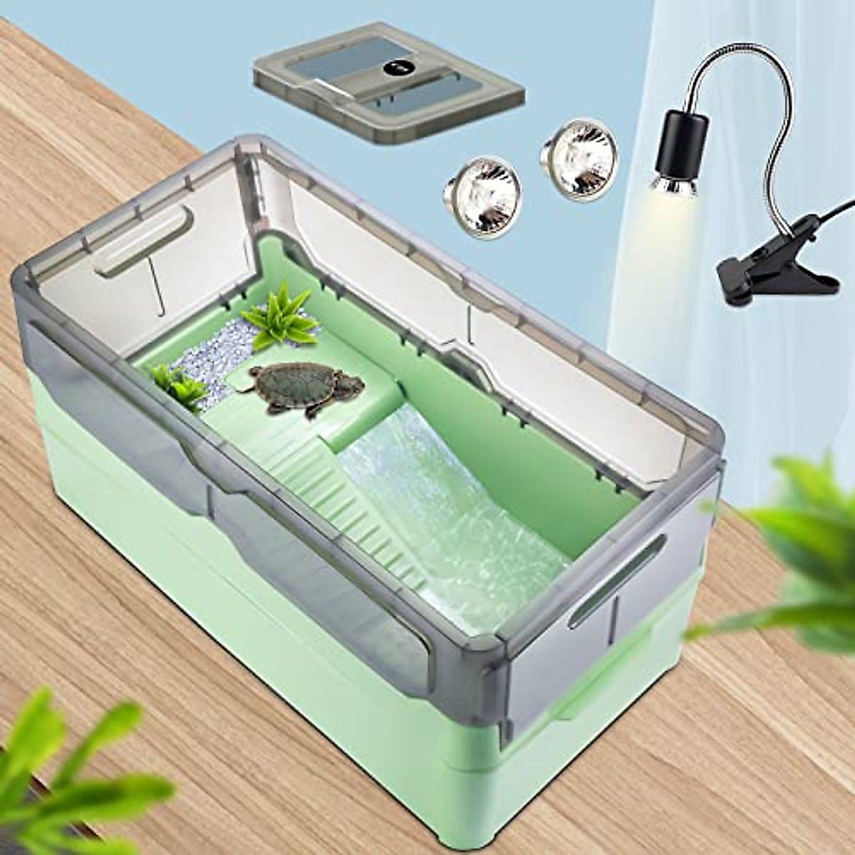 Wedoelsim Integrated no-Installation Turtle Tank kit with Filter
