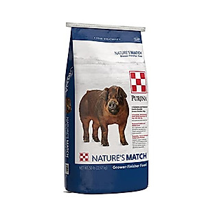 Purina | Nature's Match Grower-Finisher Pig Feed | 50 Pound (50 LB) Bag