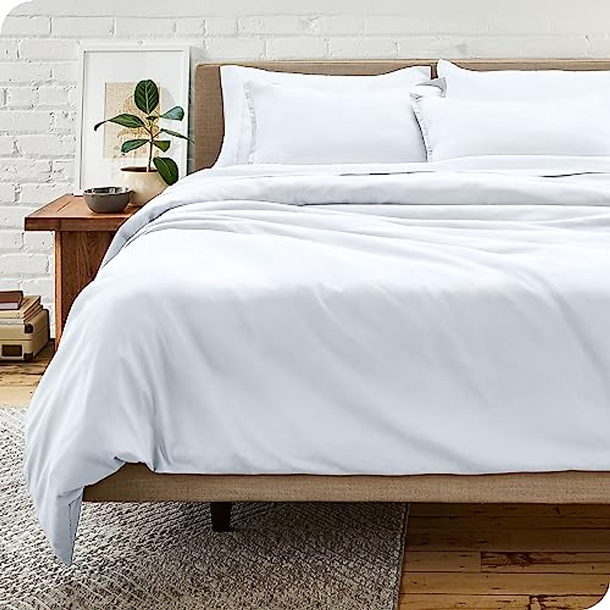 Bare Home Duvet Cover Twin/Twin Extra Long Size - Premium 1800 Super Soft Duvet Covers Collection - Lightweight, Cooling Duvet Cover - Soft Textured Bedding Duvet Cover (Twin/Twin XL, White)