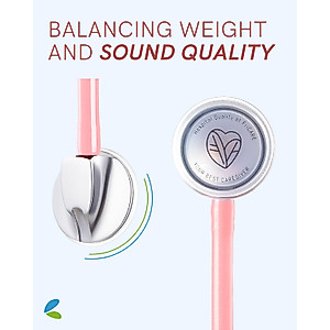 FriCARE Pink Single Head Stethoscope - Stethoscopes for Nurses Medical Nursing School Students - Estetoscopio Supplies for Study, StethoMedic Essentials, Ideal for Blood Pressure Monitoring, 30 inch