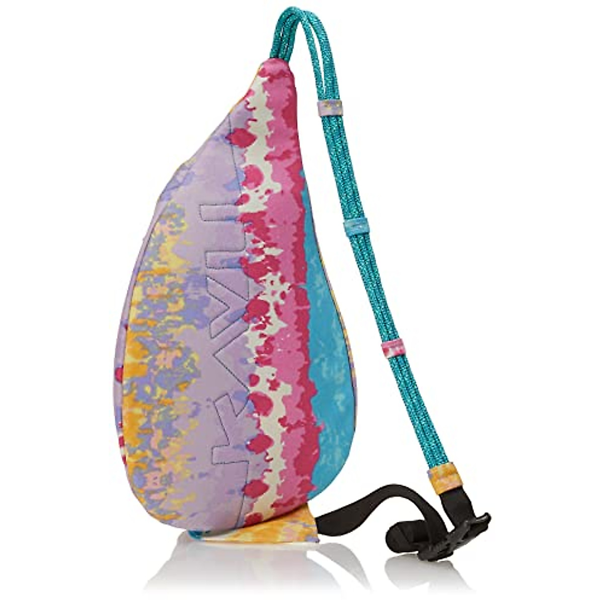 KAVU Mini Rope Bag Cotton Crossbody Sling - Beach Tie Dye