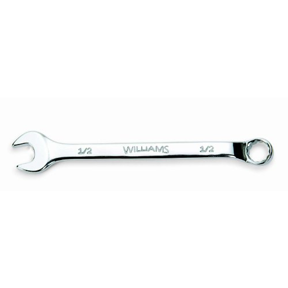 Williams 11954 Combination Wrench Offset, 1/2-Inch, High Polish Chrome Finish