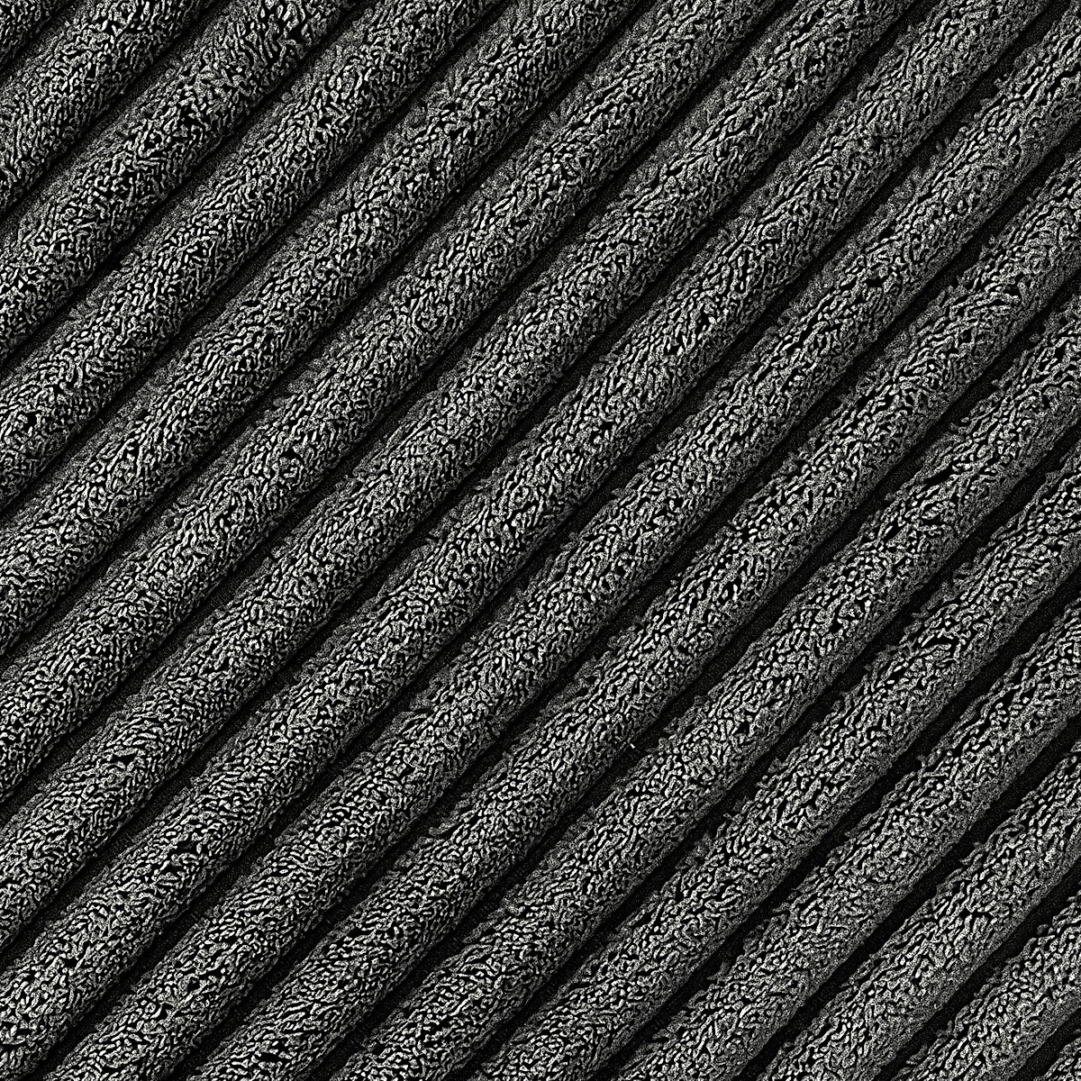 ATJafurn 107'' Black 3 Seater Modern Sofa Couch, Corduroy Fabric Upholstered Sofa with Cushion and Pillows for Living Room Apartment (Black, 3 Seater)