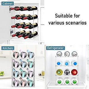 【Upgraded Larger】Water Bottle Organizer for Stanley 40 oz Tumbler with Handle, Stanley Cup Organizer for Cabinet, Kitchen Organizers and Storage for Stanley Cup Accessories, Tumbler Mug Cup Hold 12