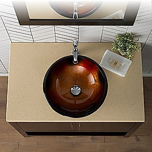 Kraus GV-680-19mm Mercury Glass Vessel Bathroom Sink