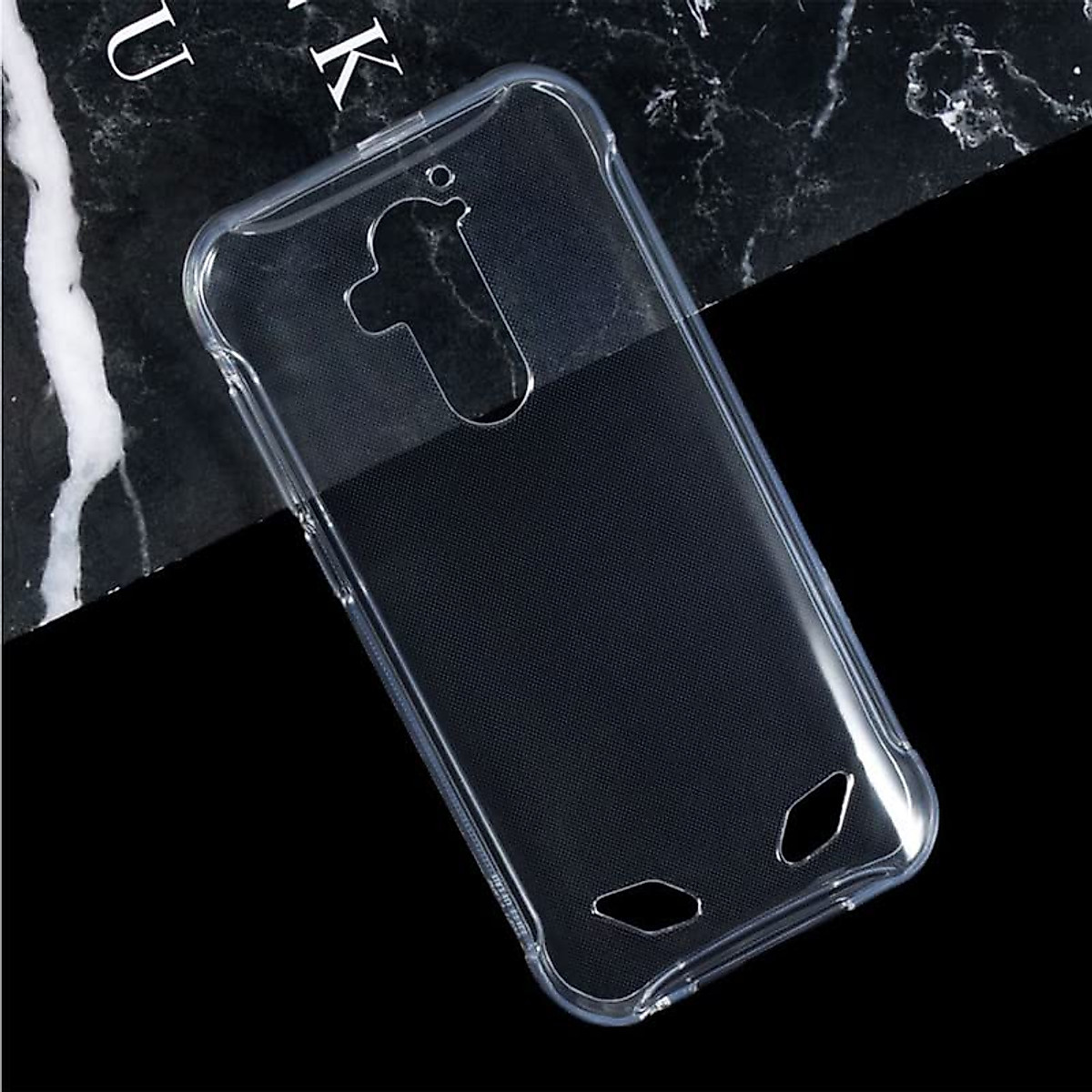 Pack Cover for Gigaset GX290 Plus (6.10") Case IJTYHF Soft Silicone Case Bumper Shell 2 Pack+ 2 Pack Tempered Glass 9H Screen Protector Protective Film, Transparent Protective TPU Cases