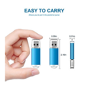 TOPESEL 128GB USB 3.0 Flash Drive, High Speed Thumb Drive USB Flash Drive USB Memory Stick for Data Storage (Blue)
