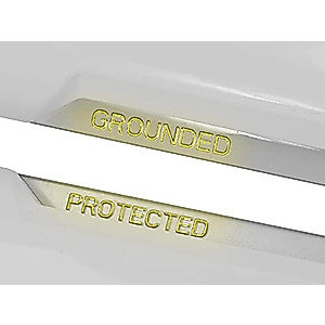 Monoprice Power & Surge - 12 Outlet Surge Protector Power Strip With 2 Built In 2.1A USB Charger Ports - 6 Feet - White | Cord UL Rated, 3,420 Joules With Grounded And Protected Light Indicator