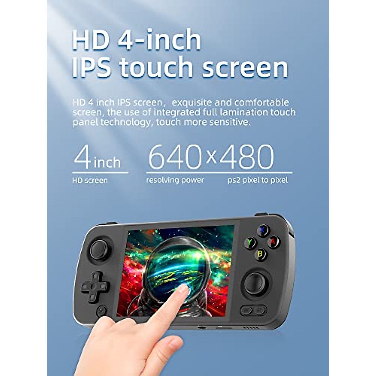 RG405M Pocket Retro Handheld Game Console - Aluminum Alloy CNC - Android 12 System - Supports Google Play - 4.0 Inch IPS Touch Screen with - 128G TF Card 3172 Games - 4500 mAH Battery