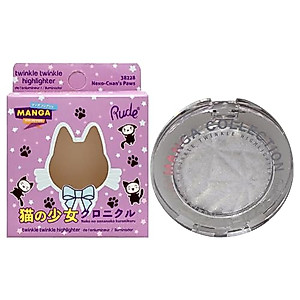 Manga Collection Twinkle Twinkle Highlighter - Neko-Chans Paws by Rude Cosmetics for Women - 0.14 oz Highlighter