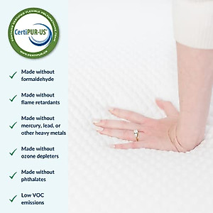 Max & Lily 5 Inch Mattress for Kids Bed/Bunk Bed/Trundle, Memory Foam Mattress in a Box, Medium Firm Support with Breathable Cooling Cover, CertiPUR-US Certified, Twin