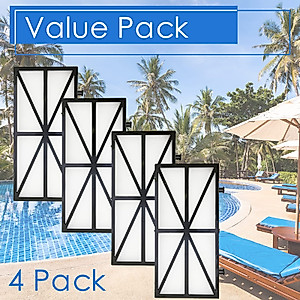 9991408-R4 Pool Filter Replacement Parts Compatible with Dolphin Robotic Pool Cleaners DX6, Triton, Edge, Wave 75, Deluxe 5, Prowler 830, DX5+S, Deluxe 5, Deluxe 4 Part Number: 9991408-R4 4 Pack