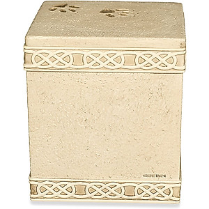 Comfy Hour 6" Porcelain Angel Star Pet Urn for Dog, Brown, Pet In Loving Memory Collection