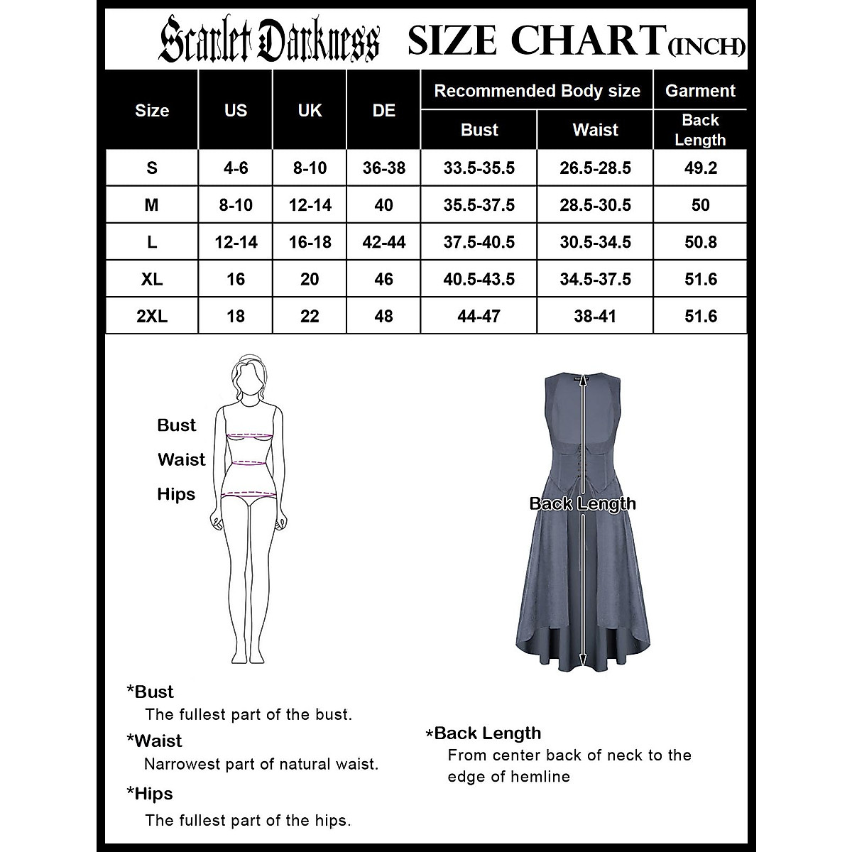 Scarlet Darkness Women Renaissnace Faire Costume Peasant Medieval Lace Up Overdress Slate Gray S